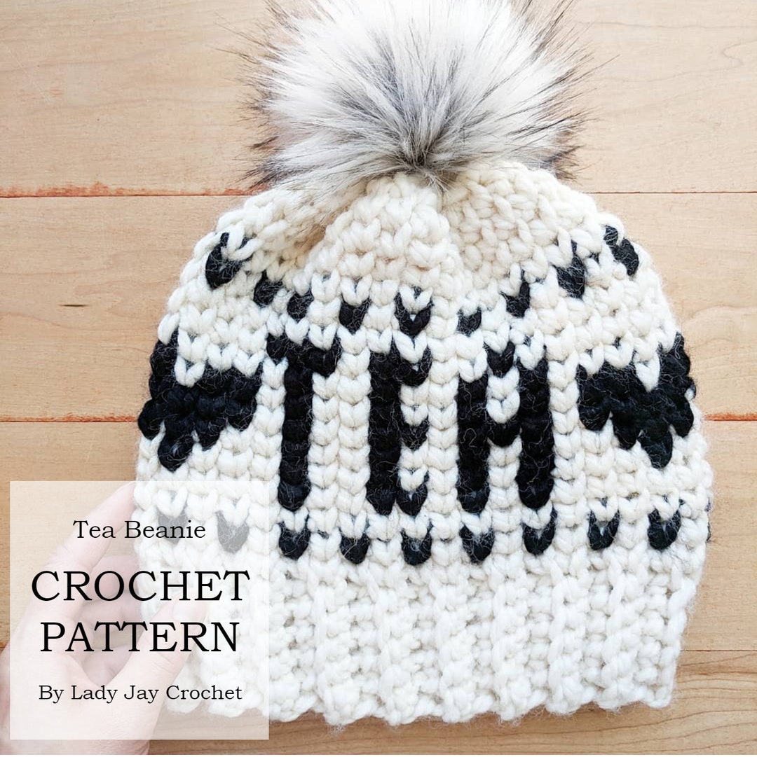PATTERN: Crochet Tea Beanie | Crochet Pattern | Tapestry Crochet | Fair ...