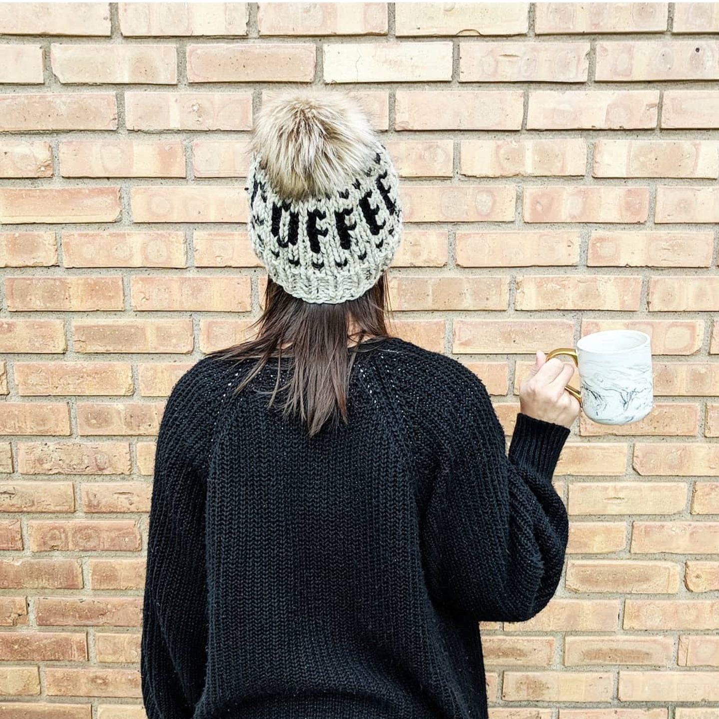 PATTERN: Coffee Beanie Knit Coffee Toque Fair Isle | Etsy