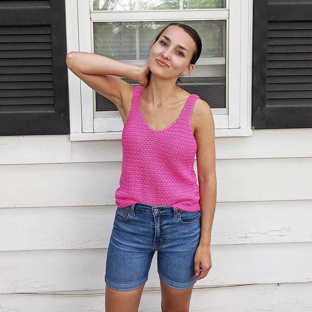 PATTERN: Victoria Vneck | Crochet Tank Top Pattern | Simple Crochet ...