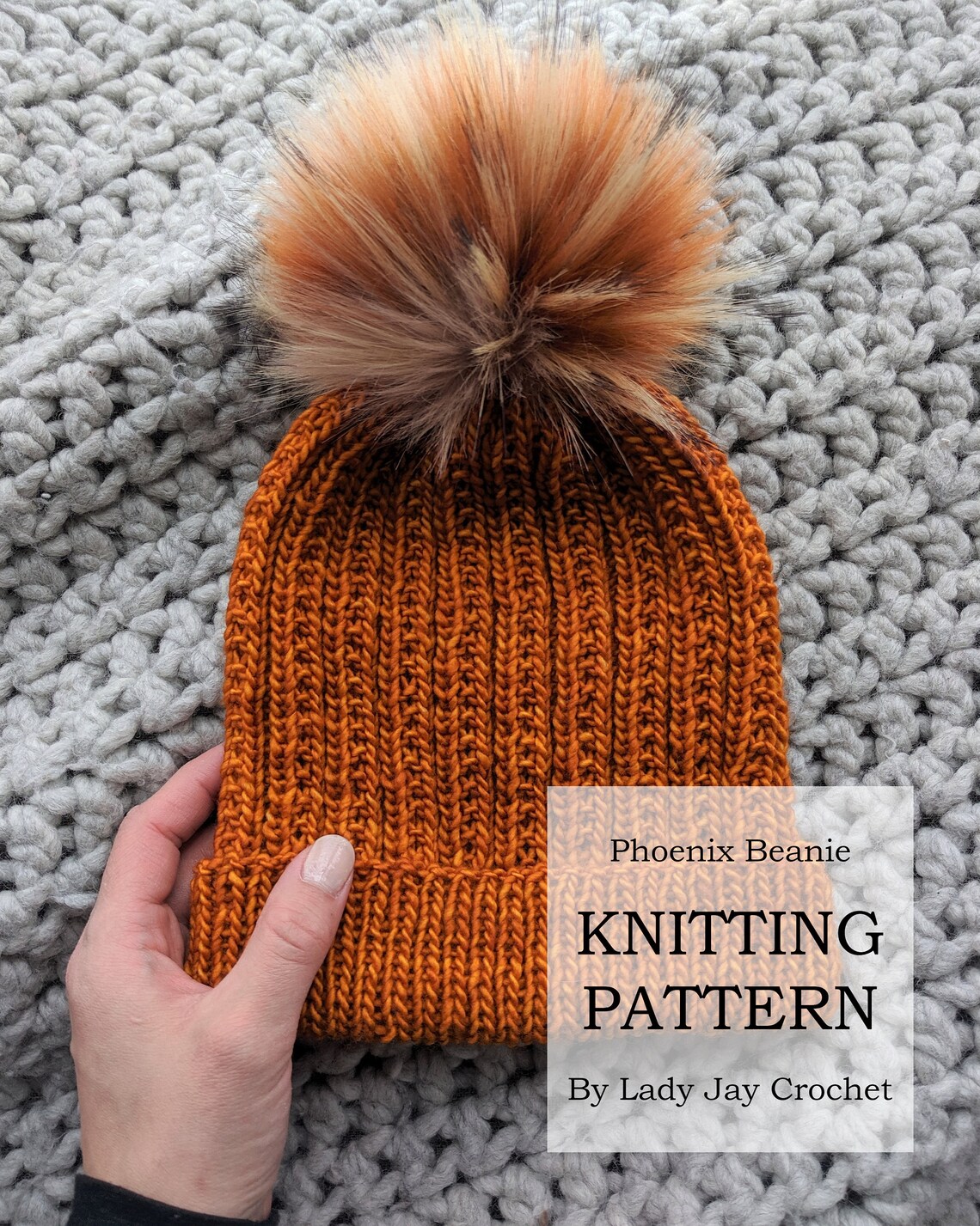 PATTERN: Phoenix Beanie | Knit Textured Ribbed Beanie Design | Textured ...