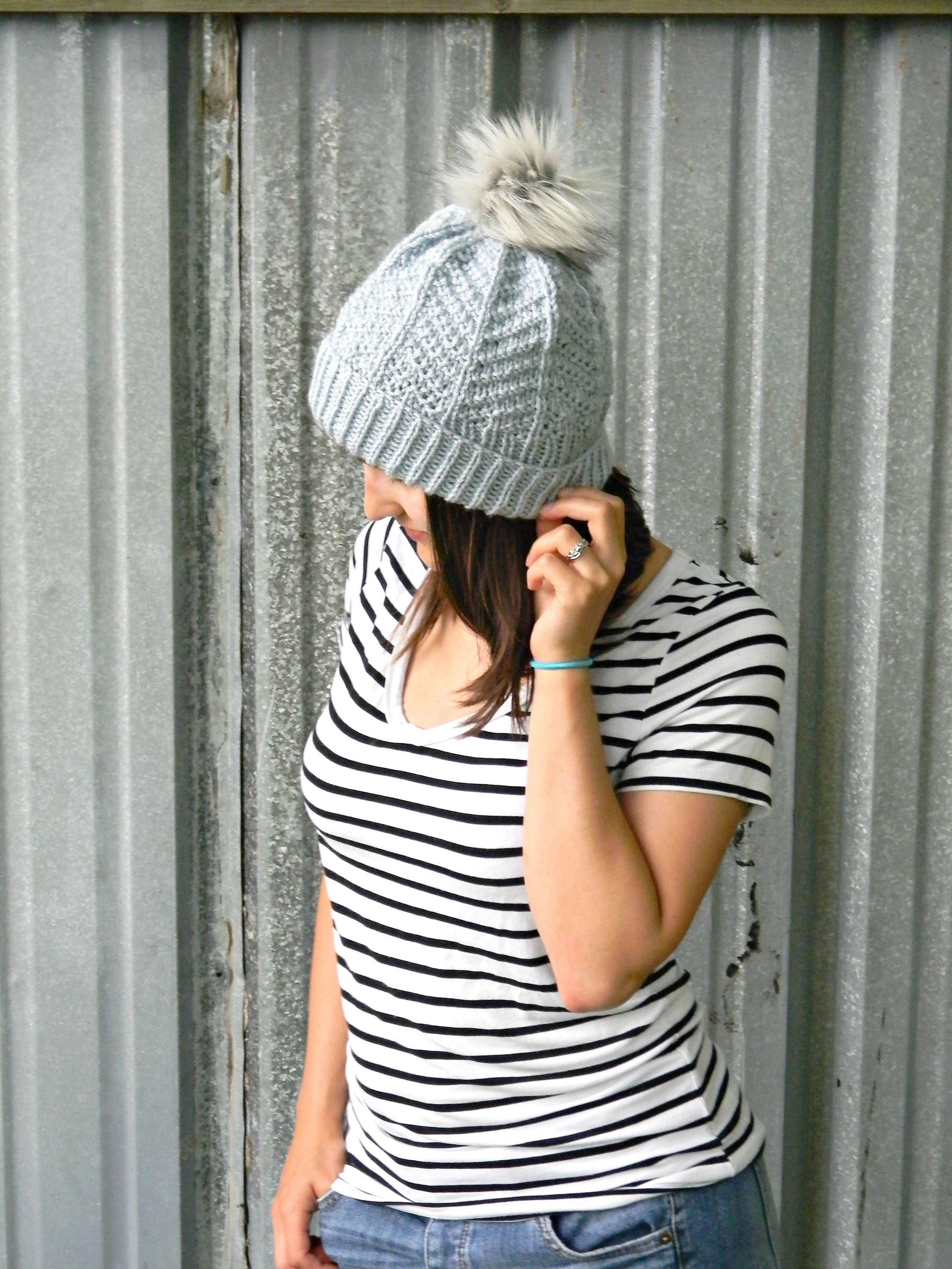 PATTERN: the Everest Beanie | Textured Knit Hat Pattern | Diy Knitted ...