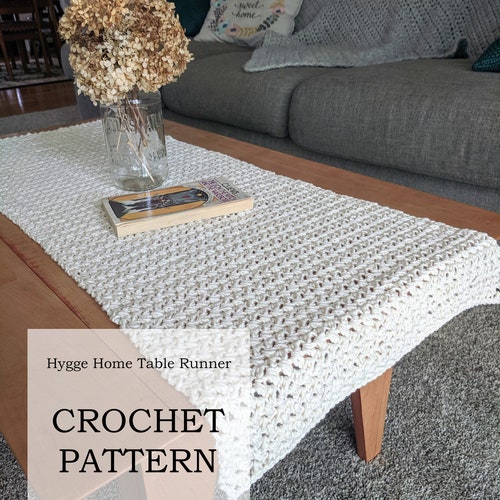 Flower Table Runner Crochet PATTERN - Etsy
