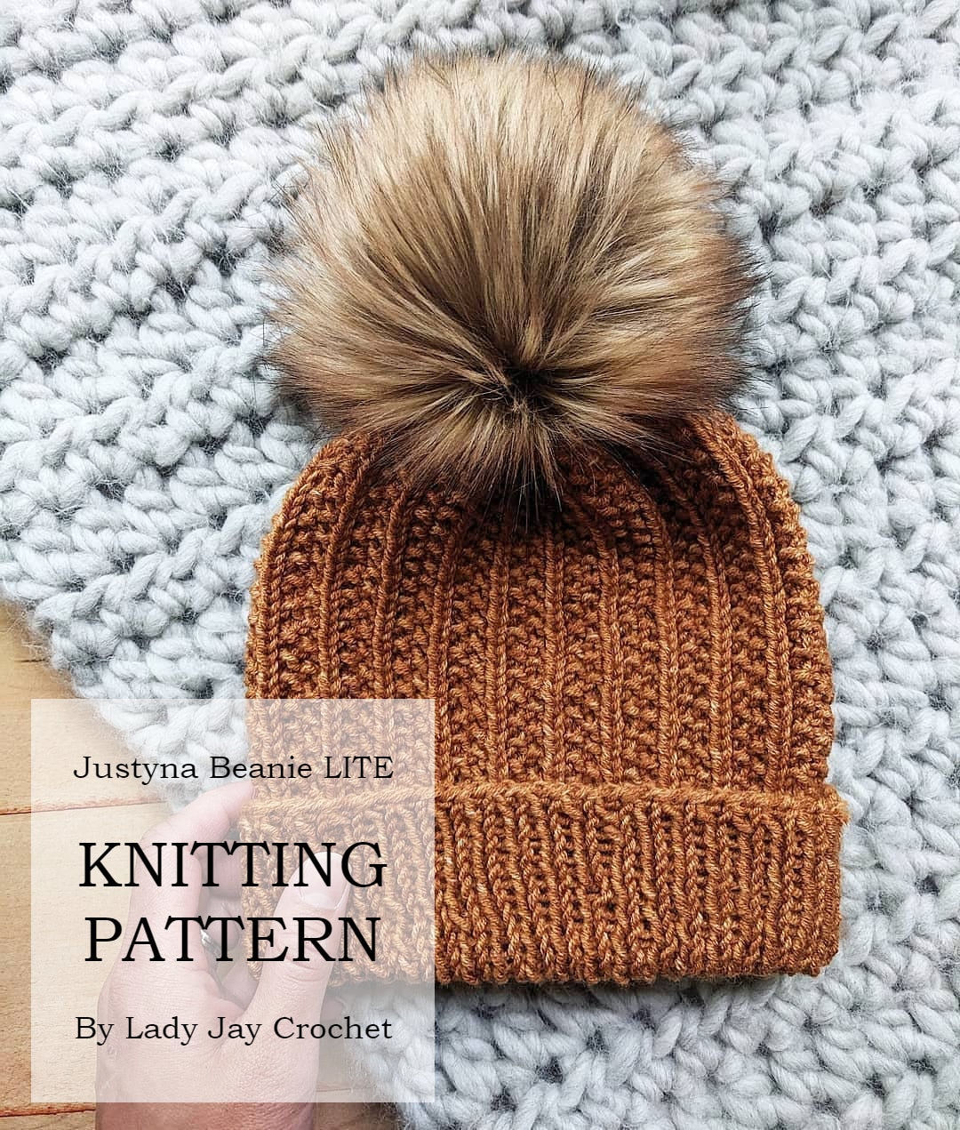 PATTERN: Justyna Beanie LITE | Knit Textured Ribbed Beanie Design ...