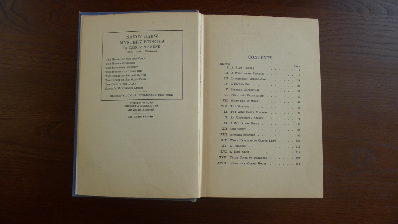 Nancy Drew #2 "the Hidden Staircase", 1934 Edition With Original Dust ...