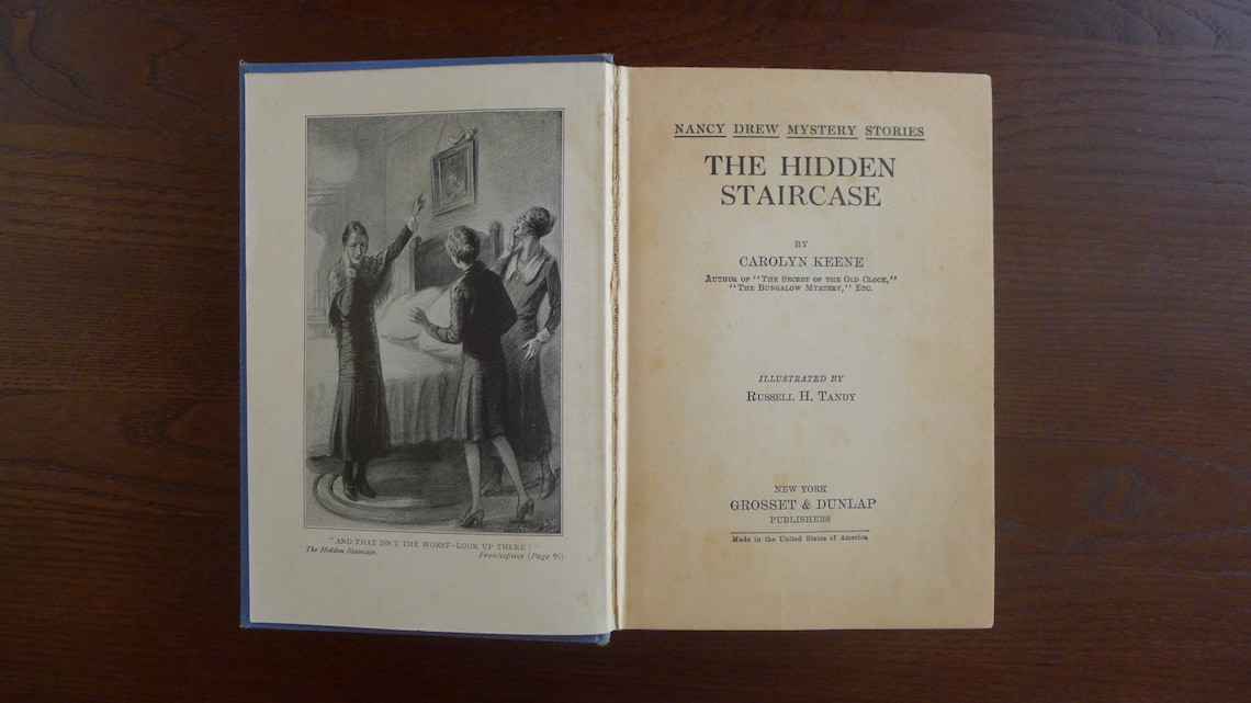 Nancy Drew #2 "the Hidden Staircase", 1934 Edition With Original Dust ...