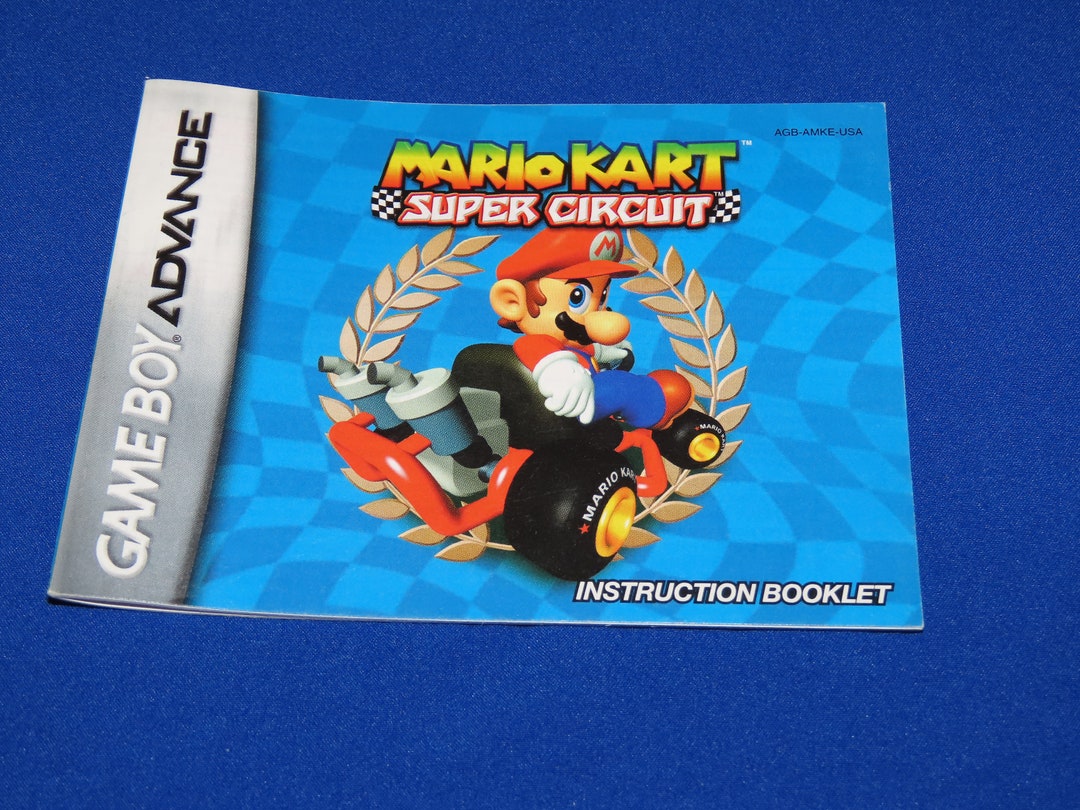 Mario Kart Super Circuit Gameboy Advance Official Video Game GBA ...