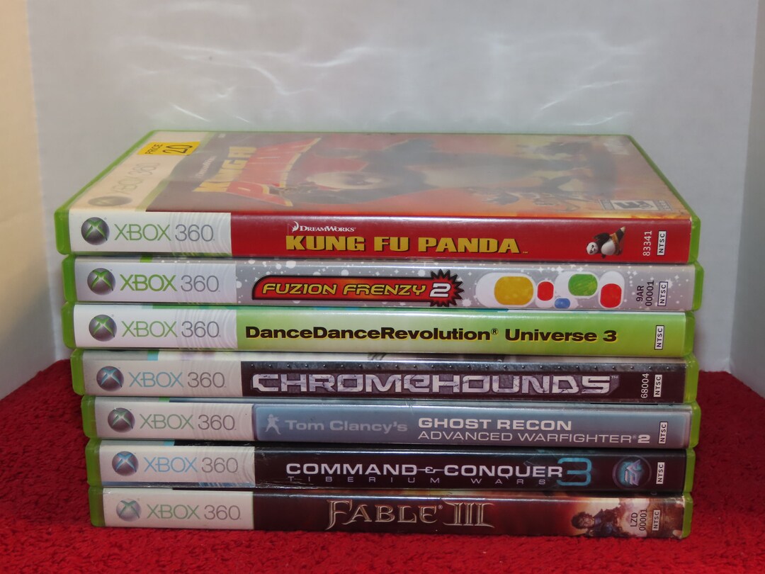 Assortment Xbox 360 Video Game Comes Complete With Game, Case and ...