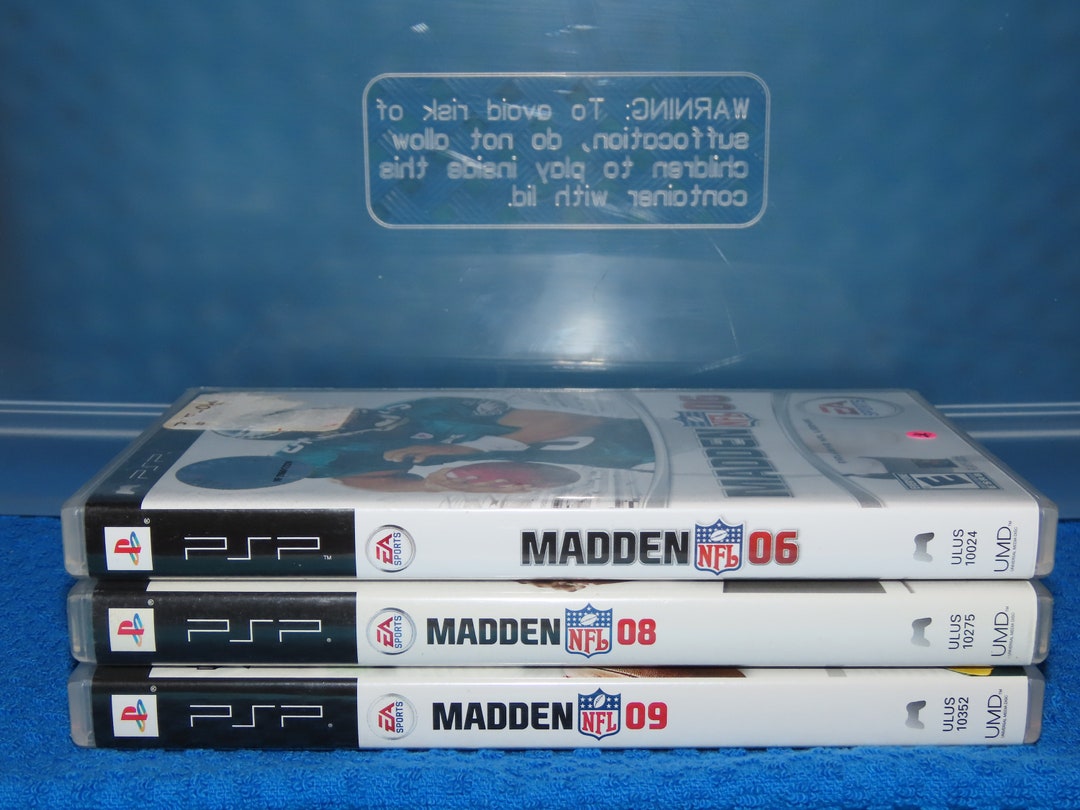 Madden Football Sports Sony PSP Video Game Complete With Game, Case and ...