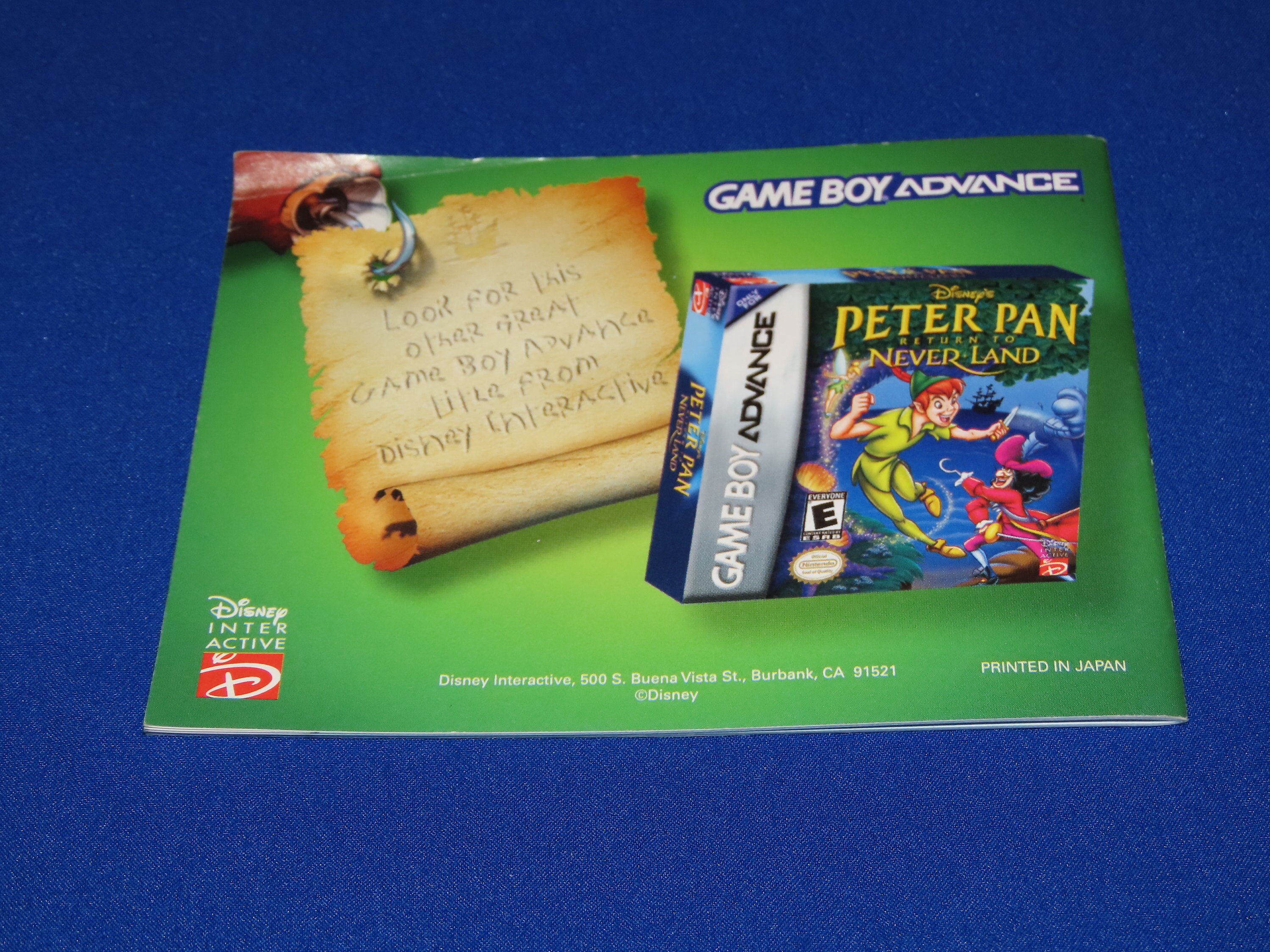 Lilo & Stitch Gameboy Advance Official Video Game GBA Instruction Book ...