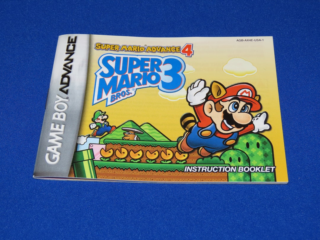 Super Mario Advance 4 Super Mario Bros. 3 Gameboy Advance Official ...
