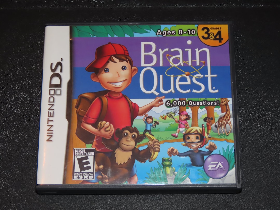 Brain Quest Grades 3 4 Nintendo DS Video Game Complete With Game Case and Manual Etsy