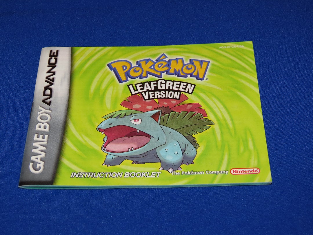 Pokemon Leafgreen Version Gameboy Advance Official Video Game GBA ...