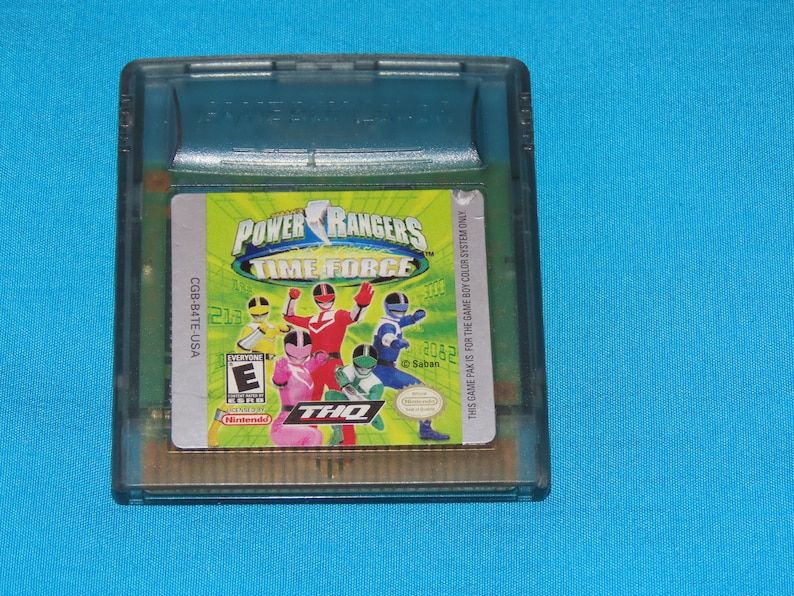 Power Rangers Time Force Nintendo Gameboy Color (GBC) Video Game - Etsy