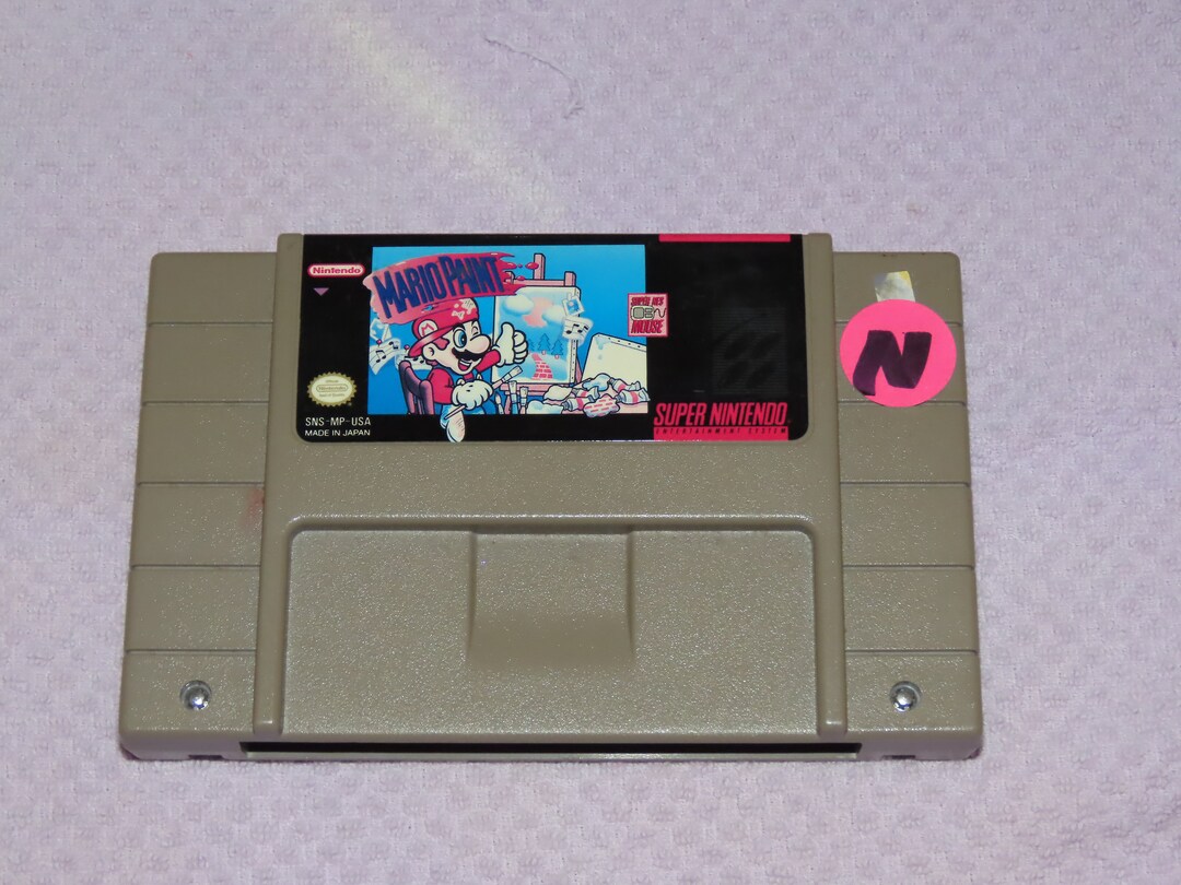 Mario Paint Super Nintendo Video Game - SNES Game - Etsy