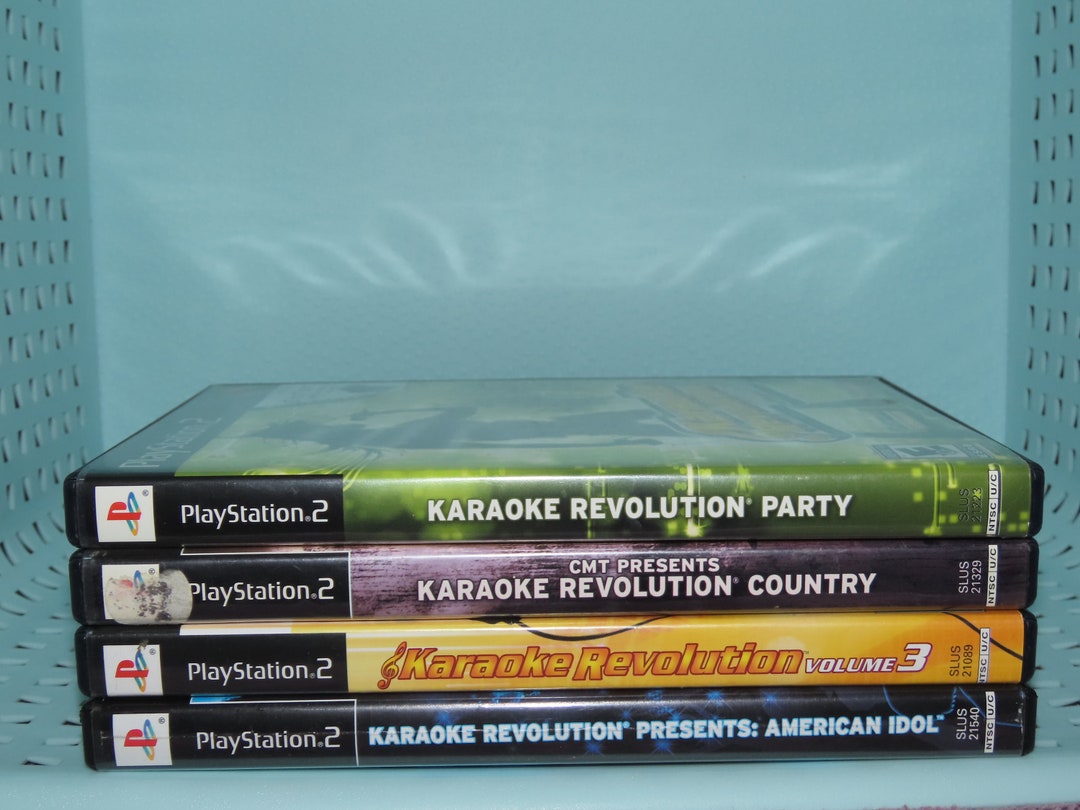 Karaoke Revolution Playstation 2 Video Game Comes Complete With Game ...