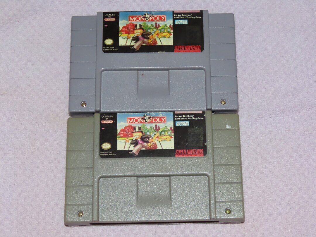 Monopoly Super Nintendo Video Game - SNES Game - Etsy