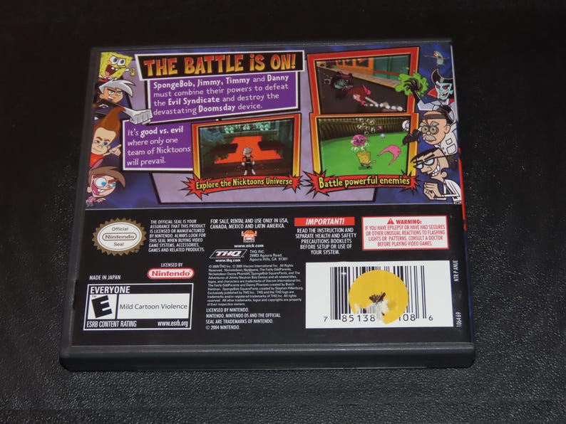 Nicktoons Unite! Nintendo DS Video Game Complete With Game, Case and ...
