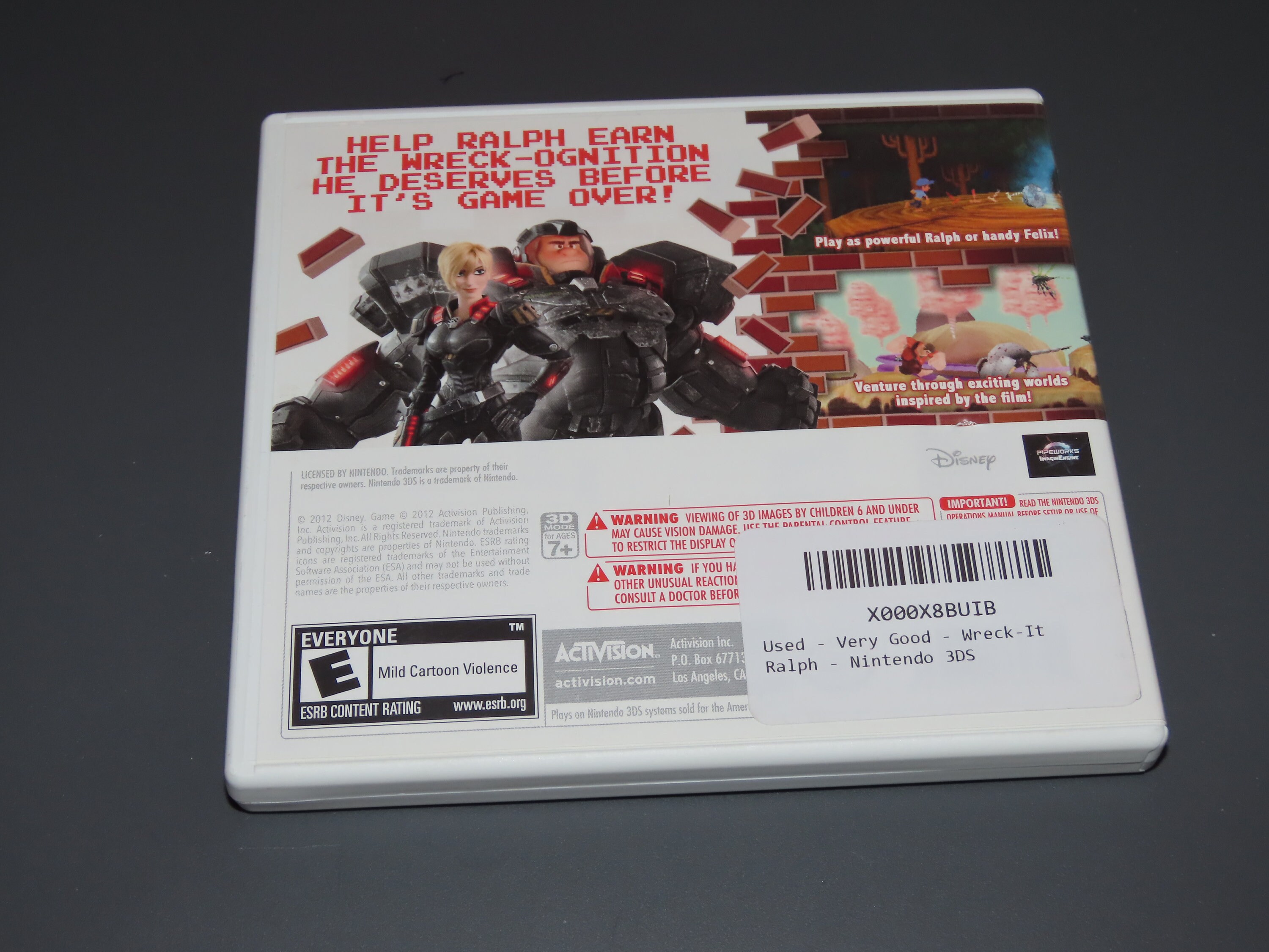 Wreck It Ralph Nintendo 3DS Video Game Complete - Etsy