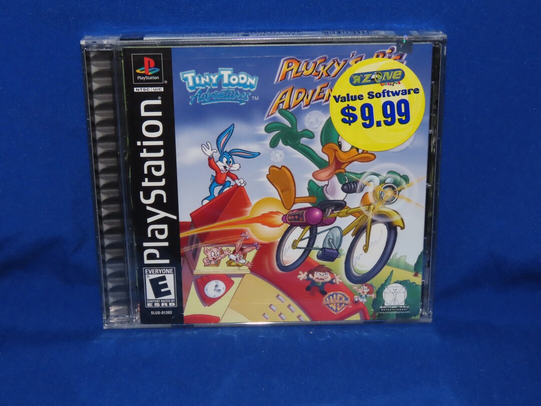 Tiny Toon Adventures Plucky’s Big Adventure for Sony Playstation 1 New ...