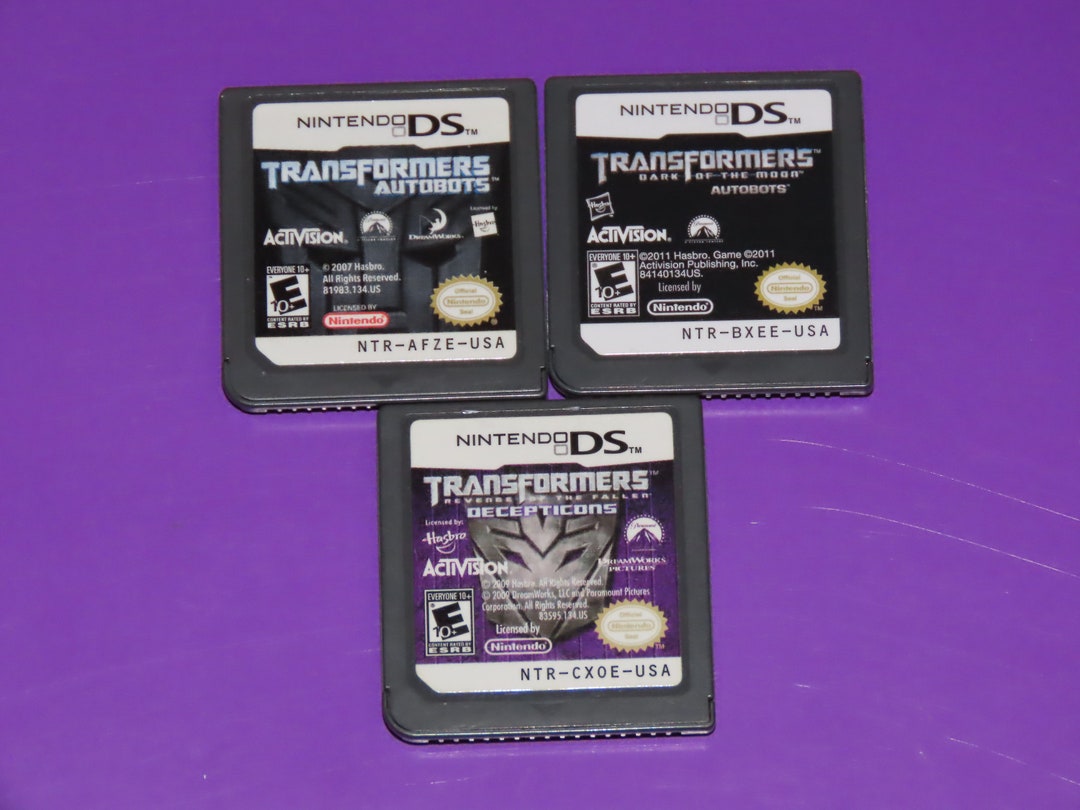 Transformers DS Games Loose Nintendo DS Video Game Select Your Games - Etsy