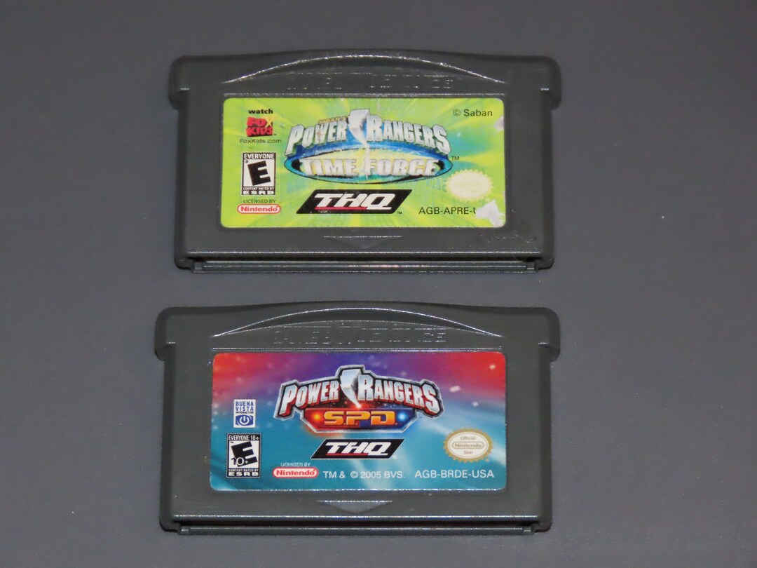 Power Rangers Gameboy Advance Games Loose Nintendo GBA Video Game ...