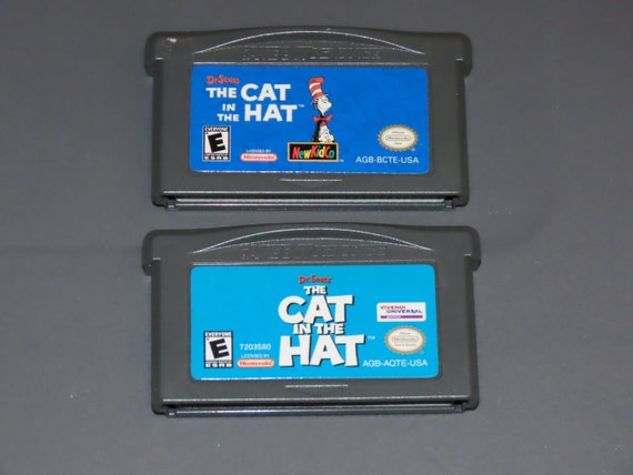Cat in the Hat Gameboy Advance Games Loose Nintendo GBA - Etsy