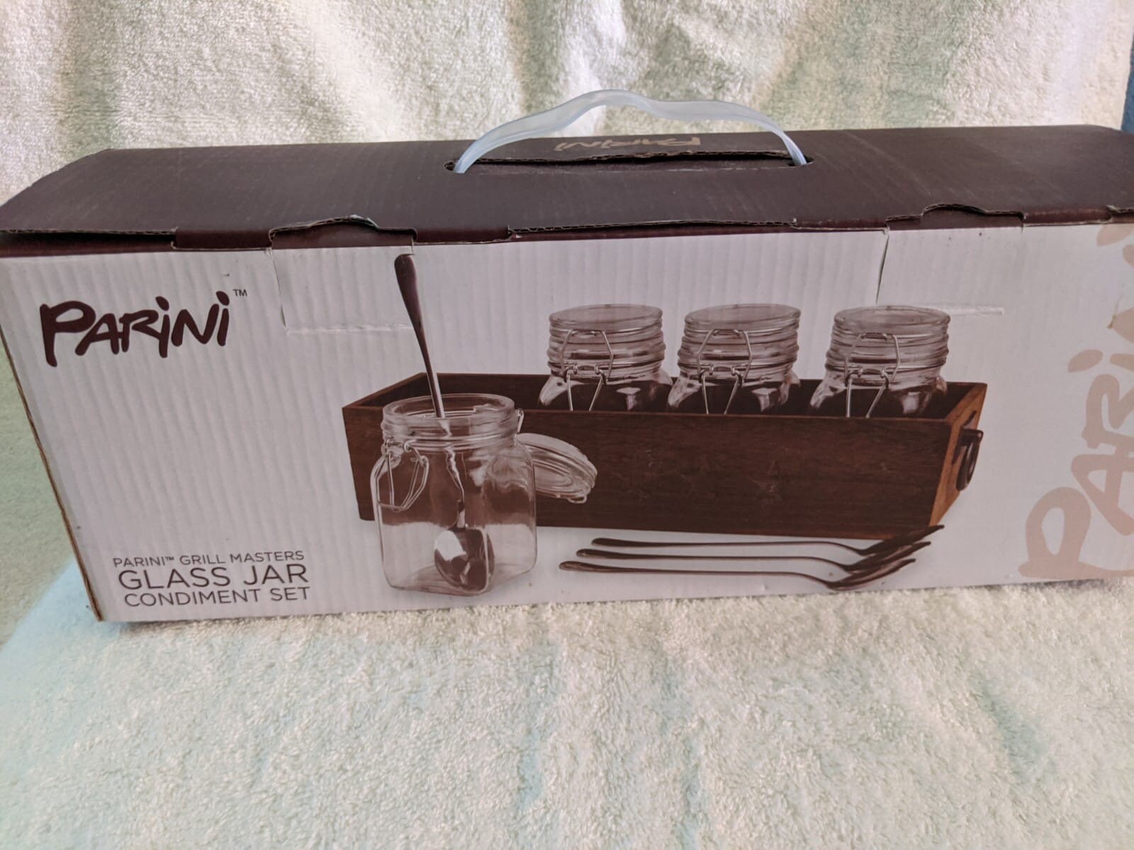 Brand New Parini Grill Masters Glass Jar Condiment Containers Set - Etsy