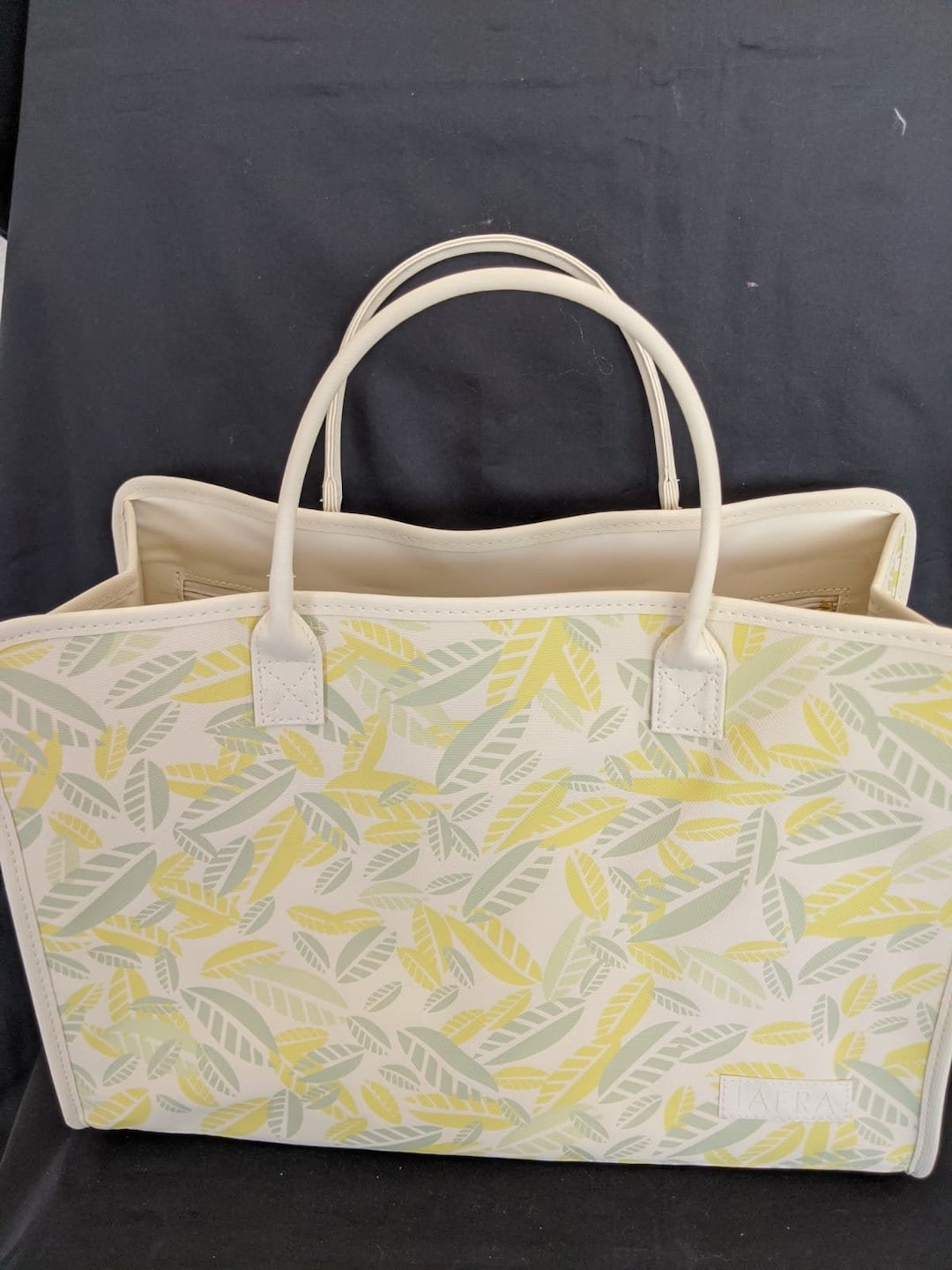 Brand New Jafra Yellow and Green Leaves Summer Beach Tote Bag Purse - Etsy