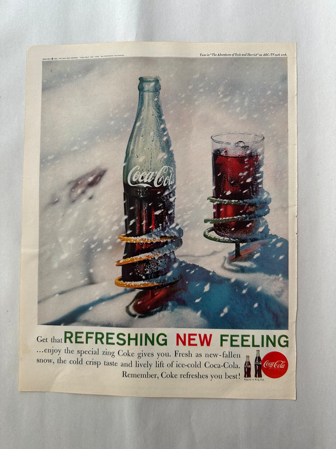 1961 Coke Magazine Ad - Etsy