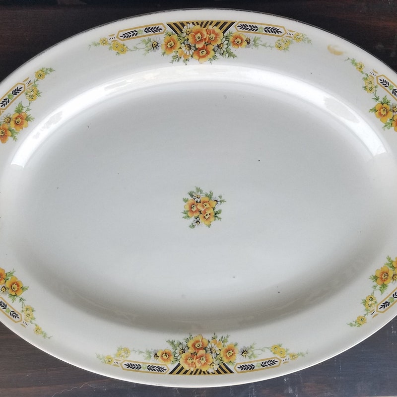 Edwin M Knowles Platter - Etsy