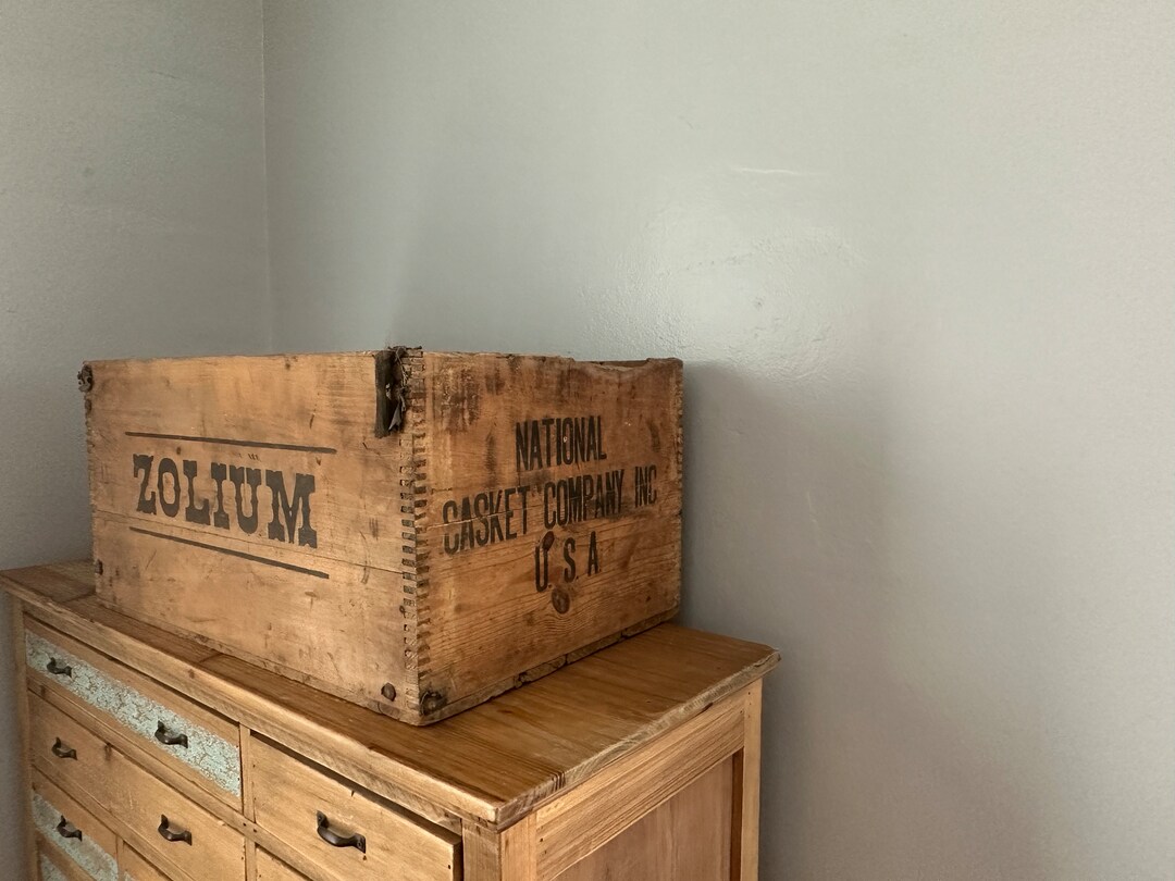 National Casket Company Zolium Antique Crate - Etsy