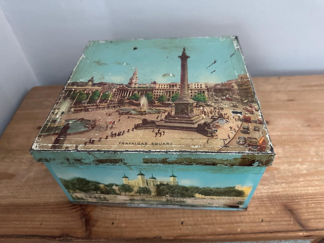 Vintage Scenes of London Tin - Etsy