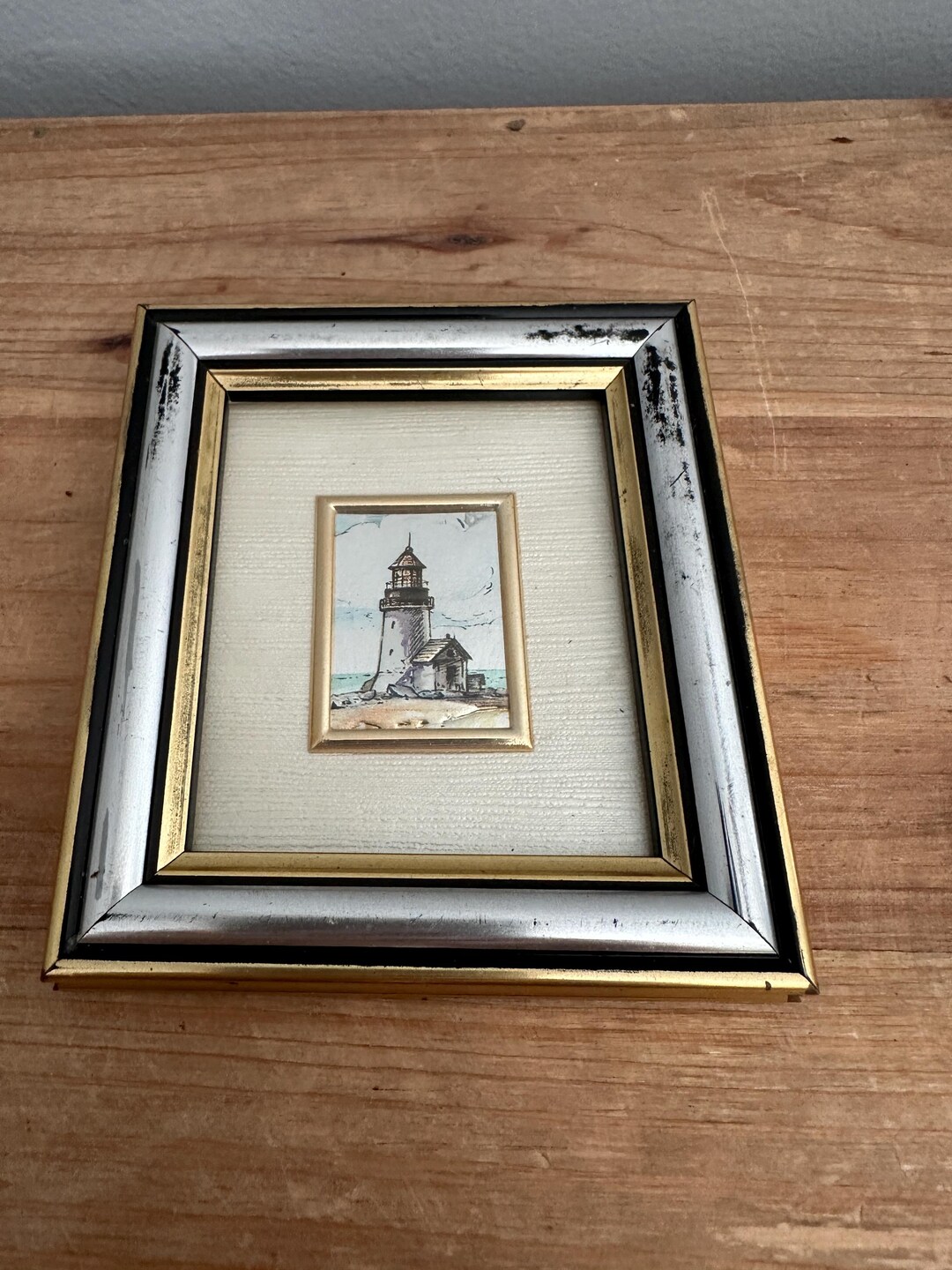 Small Italian Lighthouse Frame Picture - Etsy