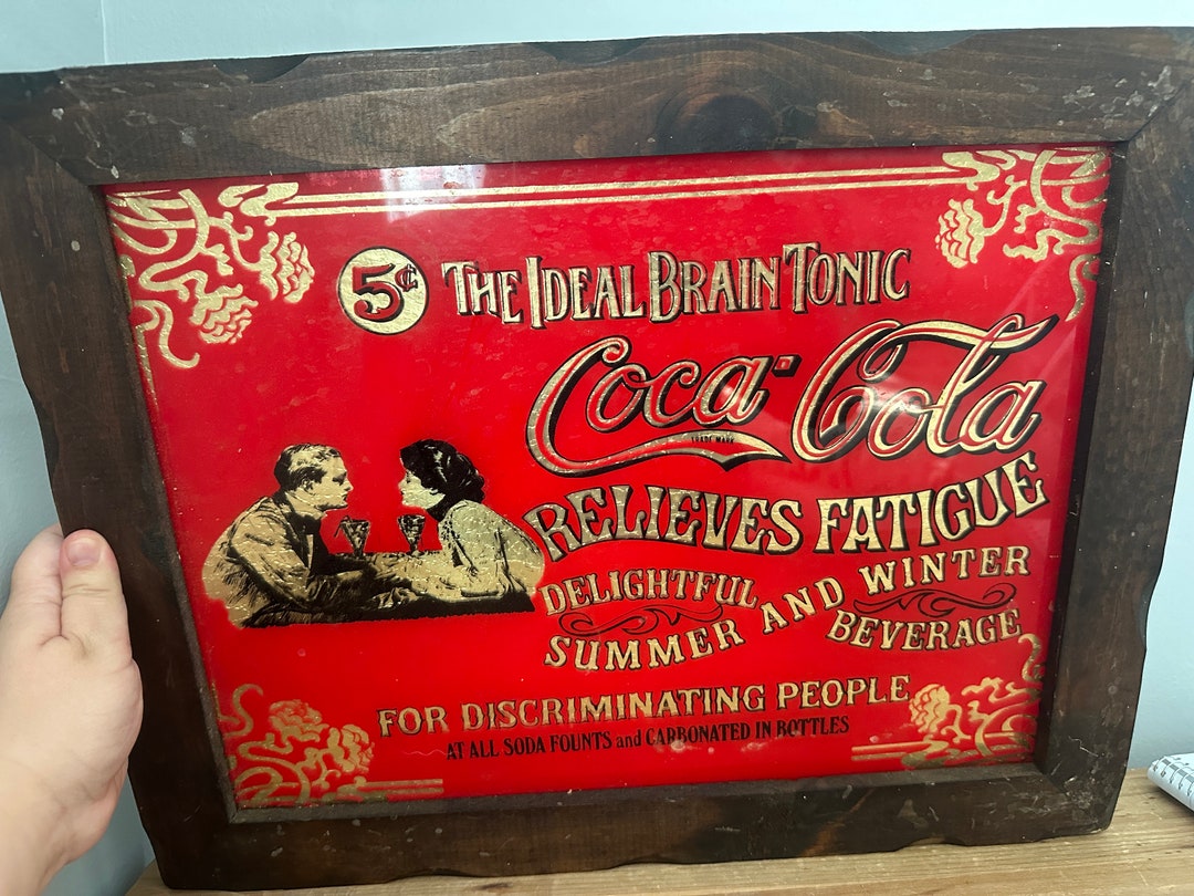 Reversed Painted Coca-cola Sign - Etsy