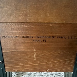 Vintage Harley Davidson Storage Crate - Etsy