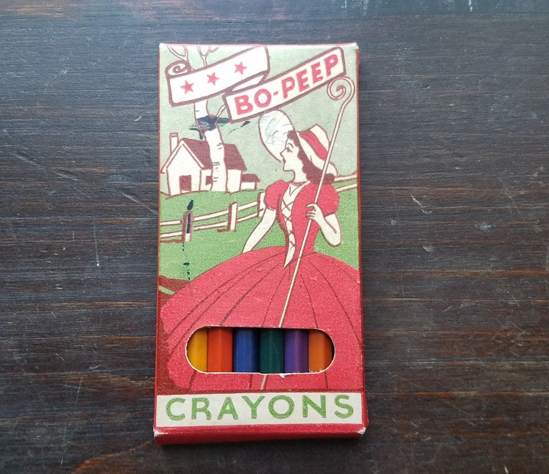 Vintage Bo-peep Crayons - Etsy