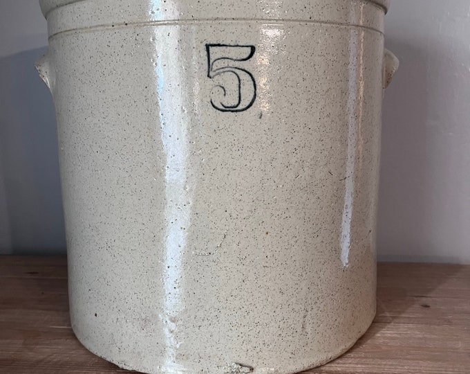 5 Gallon Stamped Crock With Slip Handles - Etsy