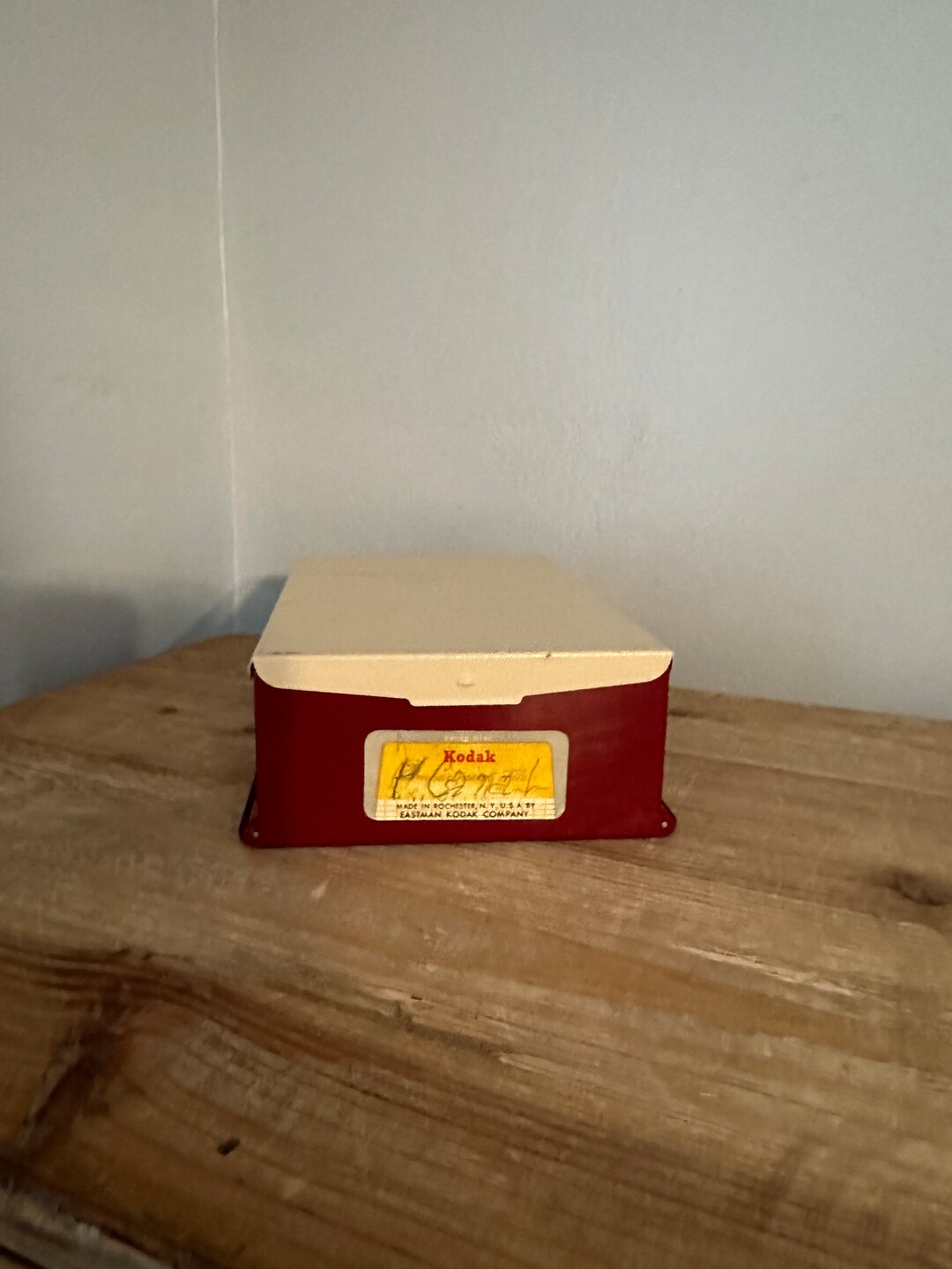 Vintage Kodak Slide Box Red and Cream - Etsy