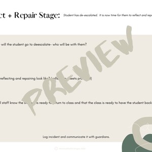 Student Behavior Support Plan *BONUS Trackers and Reflection Sheets ...