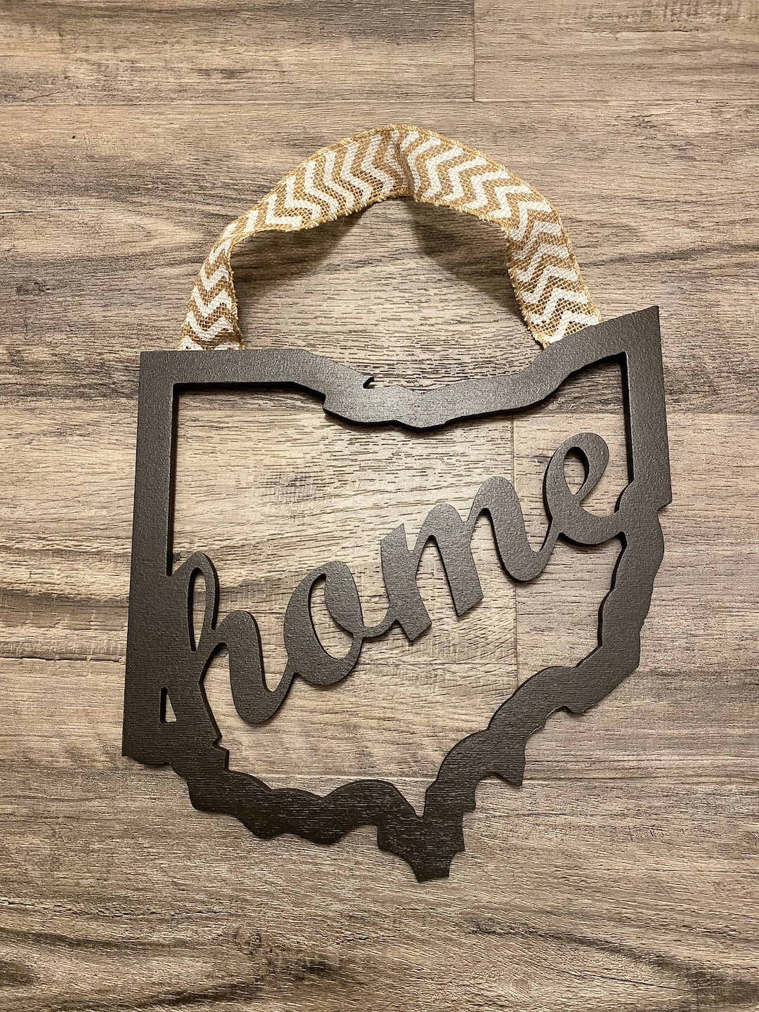State of Ohio Home Sign | Wood Carved Ohio Home State Outline | Ohio ...