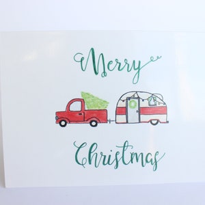 Vintage Camper Trailer Christmas Cards - Etsy
