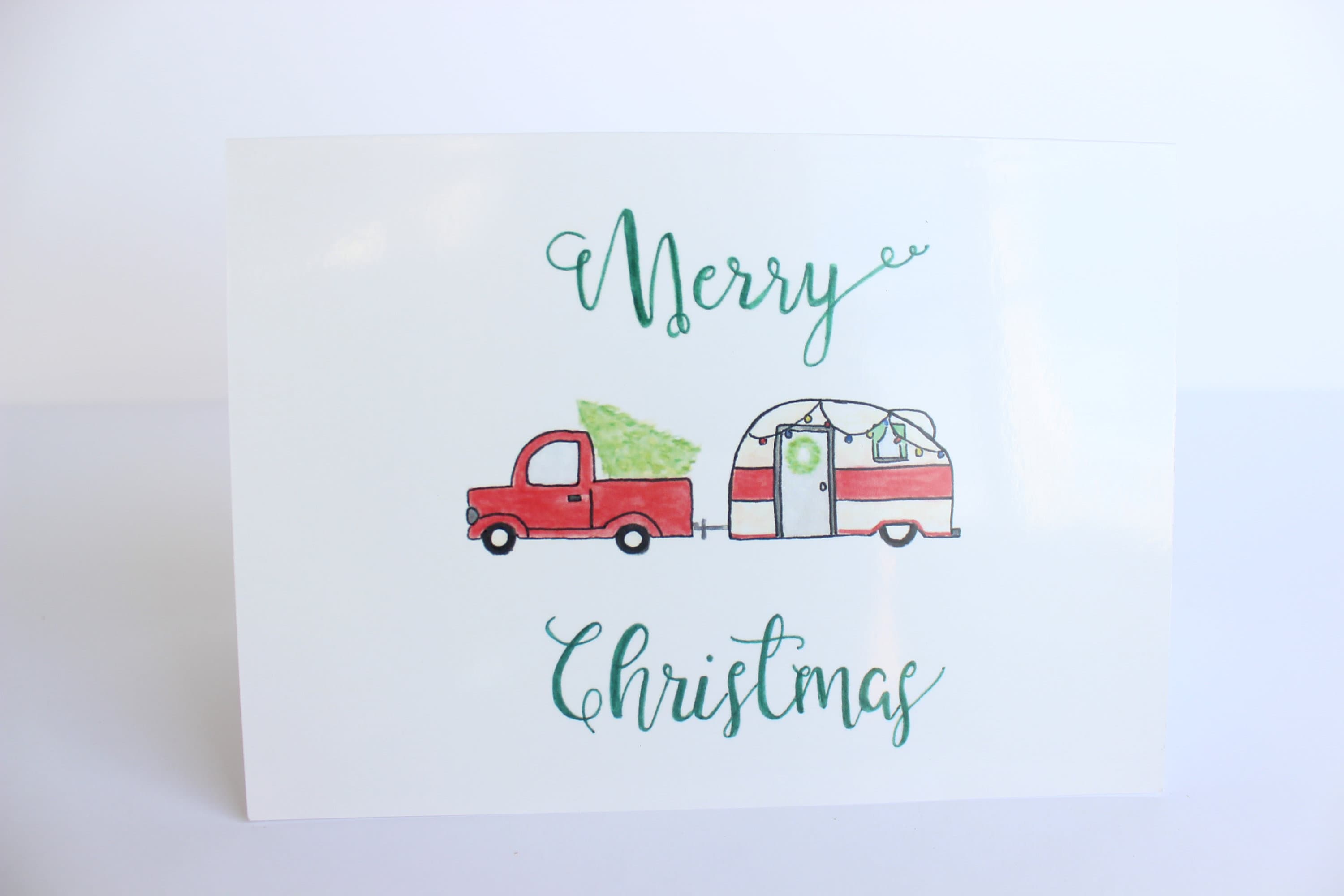 Vintage Camper Trailer Christmas Cards - Etsy