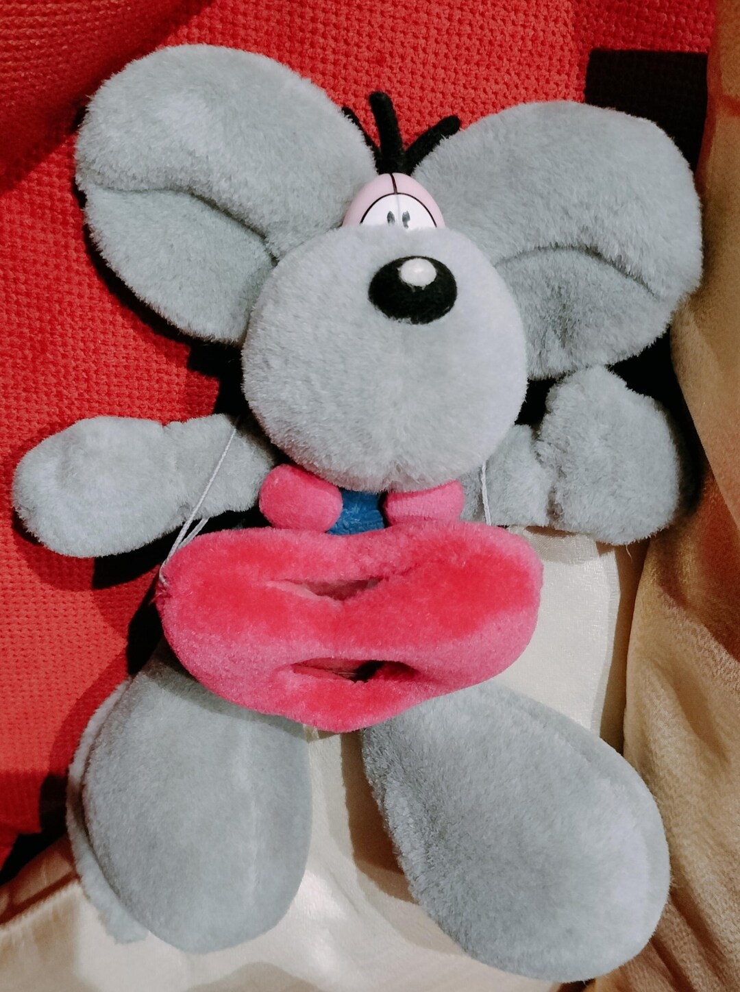 Very Rare Vintage Diddl Heart Photo Holder Plush Toy, Rare Collectible ...