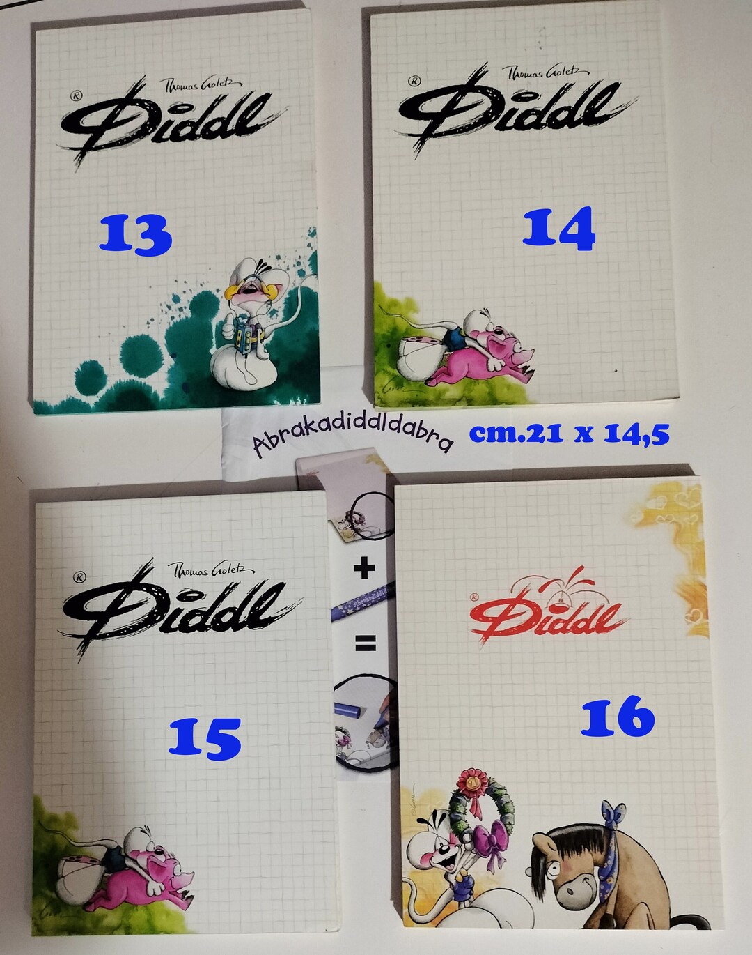 Diddl Very Rare Letter Paper, Complete Set of Envelopes and Stamps ...