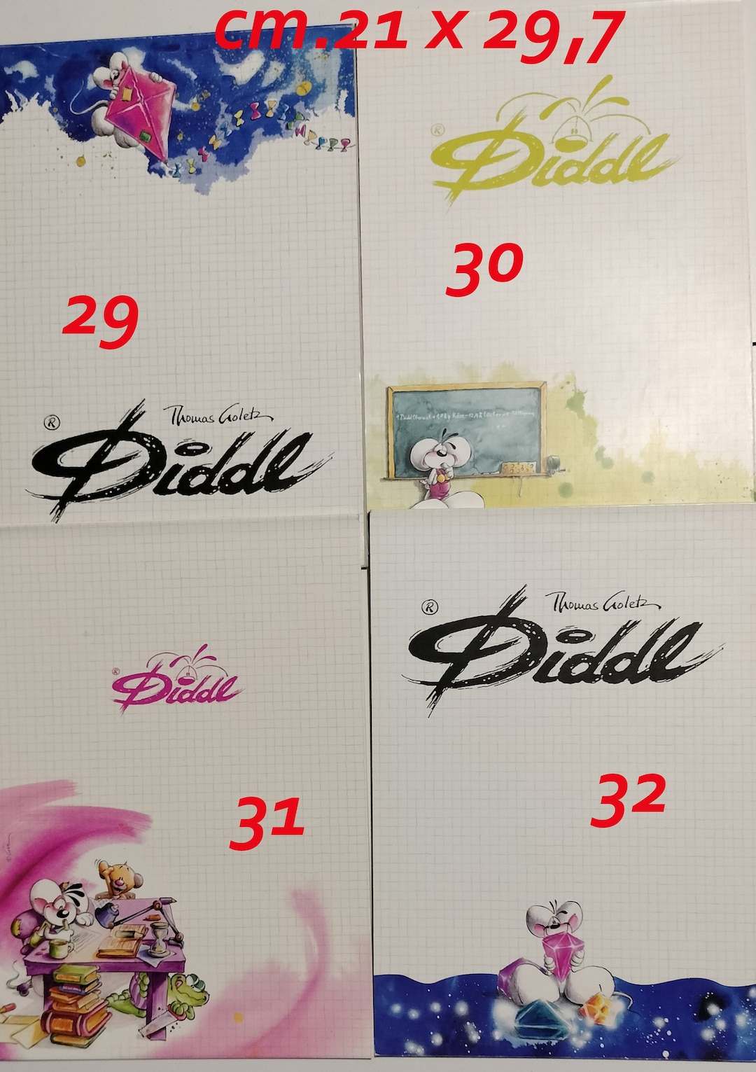 Iddl Very Rare and Unobtainable Pad, Diddl Large Size Pad, A4 Letter ...