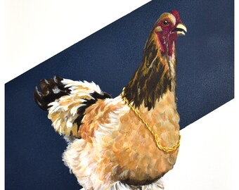 Cocky Art Print | Etsy