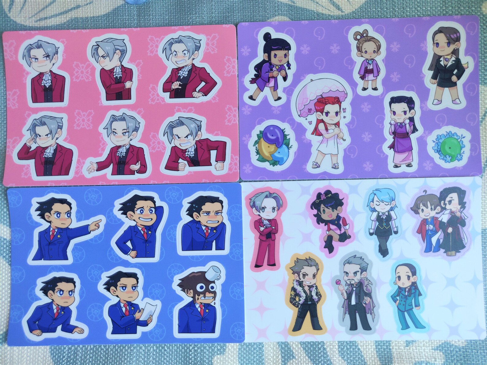 Ace Attorney Sticker Sheets | Etsy