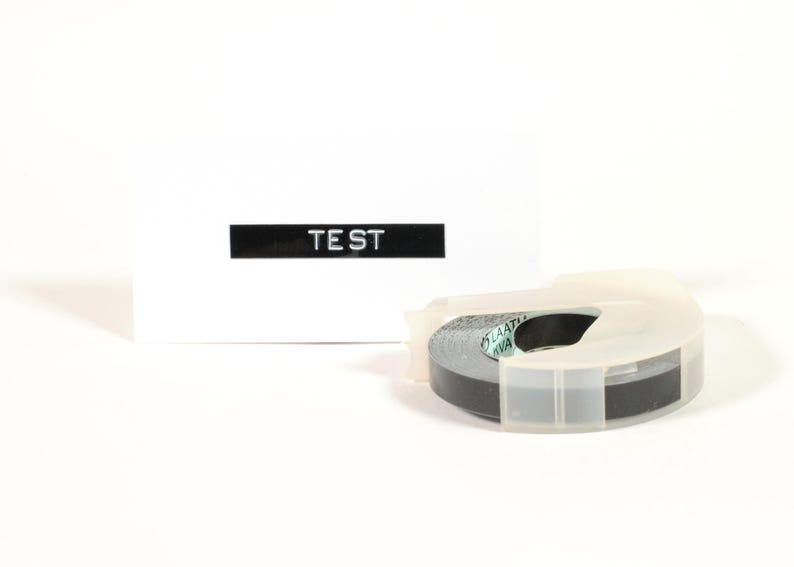 Vintage DYMO Label Tape - Black | 1/4", 3/8” & 1/2" Wide - Etsy