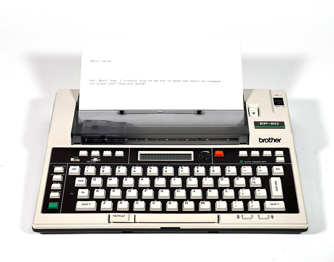 Rare Find - 1983 - Working Brother EP-20 With With Leather Attaché Case ...