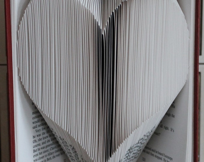 Beginners Book Folding Pattern for a Heart + FREE TUTORIAL - Etsy Canada